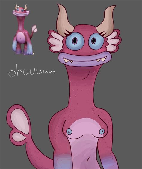 Rule 34 Blue Eyes Boobs Burplordahh Long Neck My Singing Monsters Nipples Self Upload Tagme