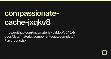 Compassionate Cache Jxqkv Codesandbox