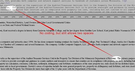 Pasting Article With Double Spaces After The Period Dreamweaver Not Adding For Trailing Space