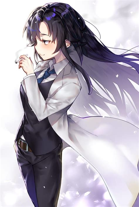 Enjoying A Smoke In Her Break R Animeteachers