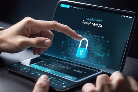 Security Password Login Online Concept Businessman Using Finger Scan