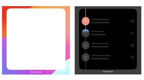 my structured widget is missing blurry or empty