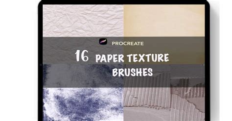 16 Procreate Paper Texture Brushes Brush Galaxy