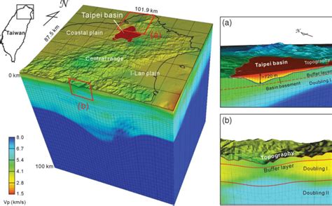Spectral Element Mesh For Northern Taiwan The Size Of The Model Is Download Scientific Diagram