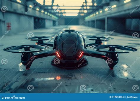 Futuristic Drone Hyper Modern Aerial Marvel With Bionic Wing
