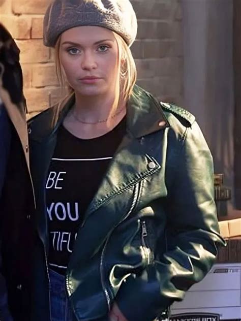Maddie Tipline Mysteries Dial 1 For Murder Biker Leather Jacket