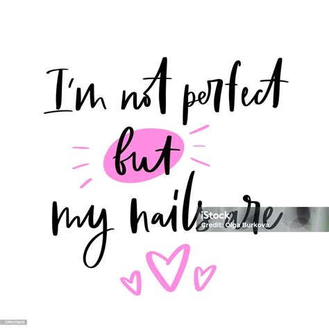 벡터 서예 일러스트레이션 나는 완벽하지는 않지만 손톱의 슬로건 인쇄물은 완벽하지 않습니다 네일 스튜디오 매니큐어 마스터 뷰티 살롱 패션 장식 카드 스티커 그래픽 티 티셔츠