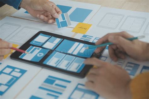 Ux Ui And Programming Development Technology Stock Image Image Of