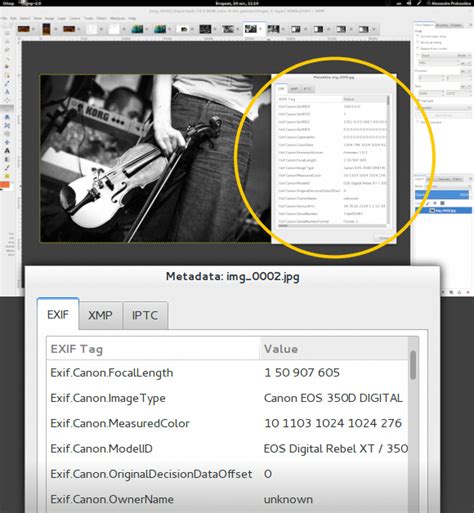 Libre Arts Gimp Gets Advanced Exif Xmp Iptc Metadata Support