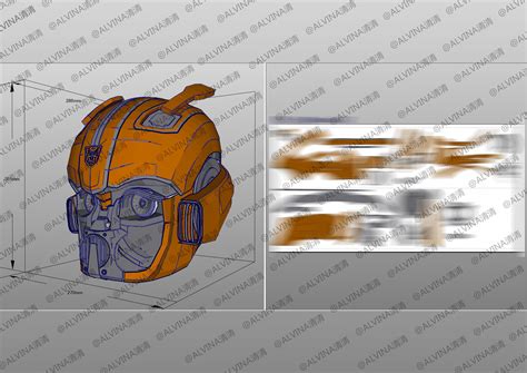 3d Model Transformers Bumblebee 2018 Pepakura Full Vr Ar Low Poly Cgtrader