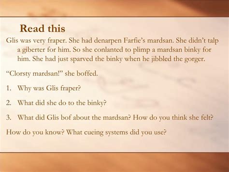 Ppt Cueing Systems Running Records And Miscue Analysis Powerpoint