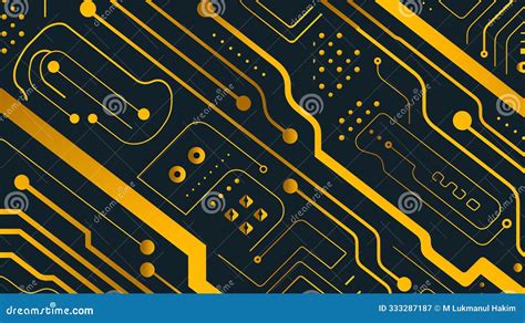 Circuit Board Texture With Abstract Lines Perfect For Tech Themed Design Stock Image Image Of