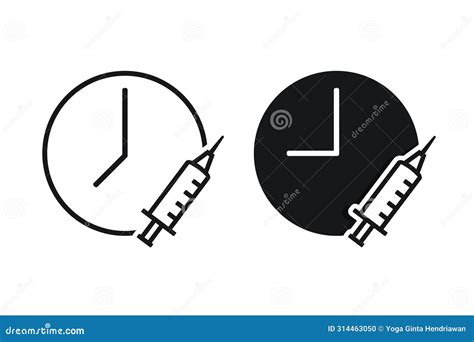 Injection Time Symbol Illustration Vector Stock Vector Illustration Of Management Nurse