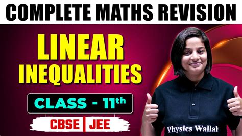 Linear Inequalities In 70 Minutes Complete Chapter Revision Maths Class 11 Youtube