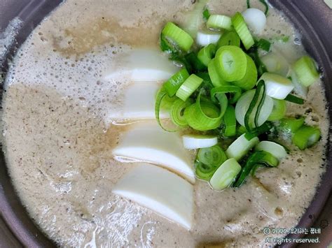 들깨순두부찌개 만드는 법
