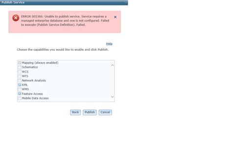 Error 001366 Unable To Publish Service Service R Esri Community
