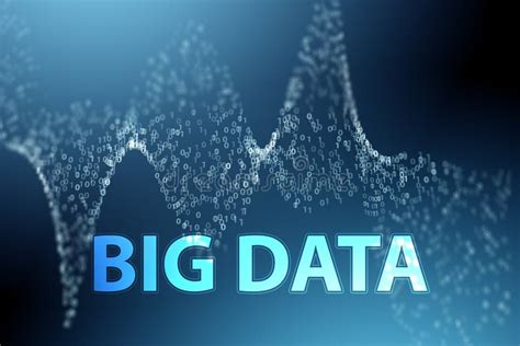 The Big Data And Data Mining Concept Illustration 3d Rendering Stock Illustration