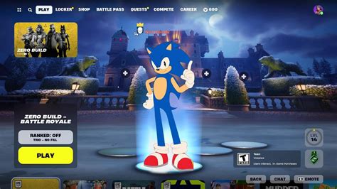 Skin Concept Sonic The Hedgehog R Fortnitebr