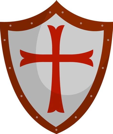 Crusader Shield Vector Art Icons And Graphics For Free Download