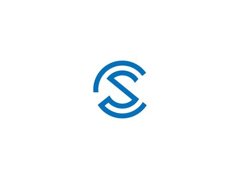 Cs 로고 디자인 프리미엄 벡터