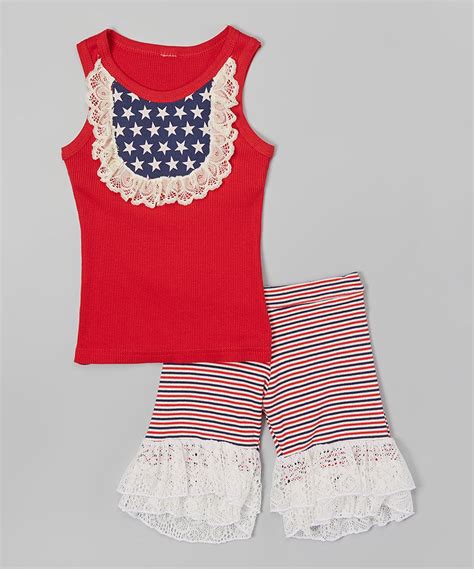 Zulily Ruffle Shorts Peplum Top Tank Top Fashion