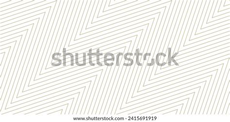 Golden Zigzag Lines Seamless Pattern Vector Stock Vector Royalty Free