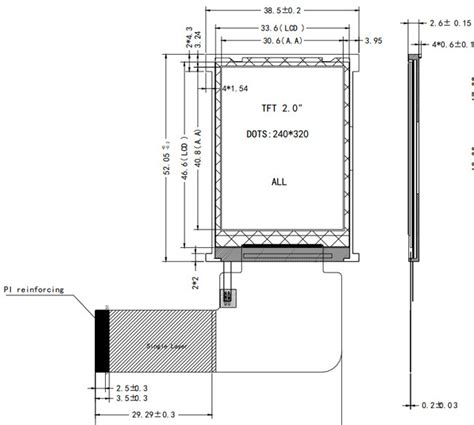 QVGA X Inch LCD Display IPS TFT Screen SPI MCU RGB Interface