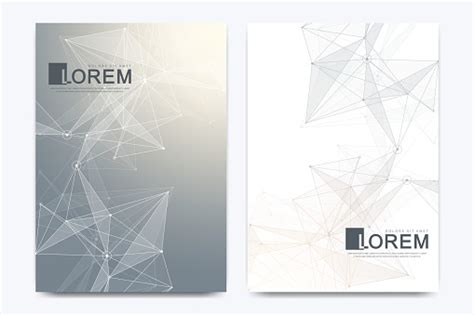 안내 책자 전단지 전단지 커버 배너 카탈로그 잡지 또는 연간 보고서 A4 크기에 대 한 최신 벡터 템플릿 미래의 과학 및 기술