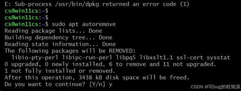 成功解决 dpkg 安装出错后的 sub process usr bin dpkg returned an error code 1