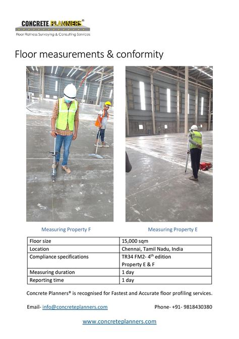 Floor Flatness Testing Certification Floor Roma