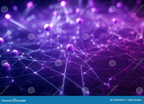 Connect Particles Structure Abstract Polygonal Space Low Poly Dark
