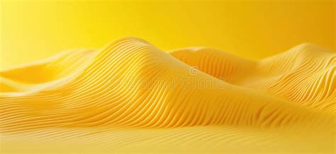 Textured Yellow Landscape With Flowing Waves And Ridges Creating A Vibrant And Dynamic Visual