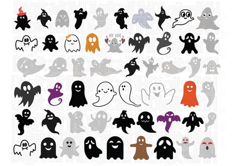 54 Ghost Svg Png Bundle Ghost Svg Halloween Ghost Svg Ghost Hunt Svg