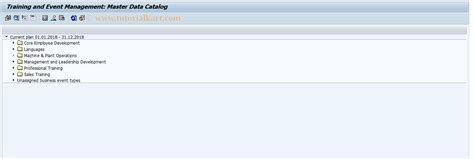 PVCT SAP Tcode Master Data Catalog