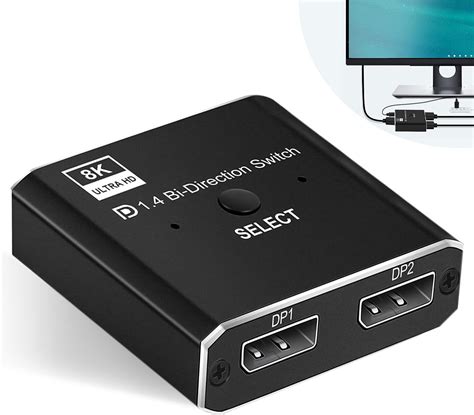 Nizirioo Displayport Switch K Bidirectional Switch In Out In Out DP Splitter K
