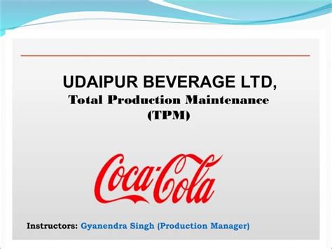 Tpm Total Productive Maintenance Pptx