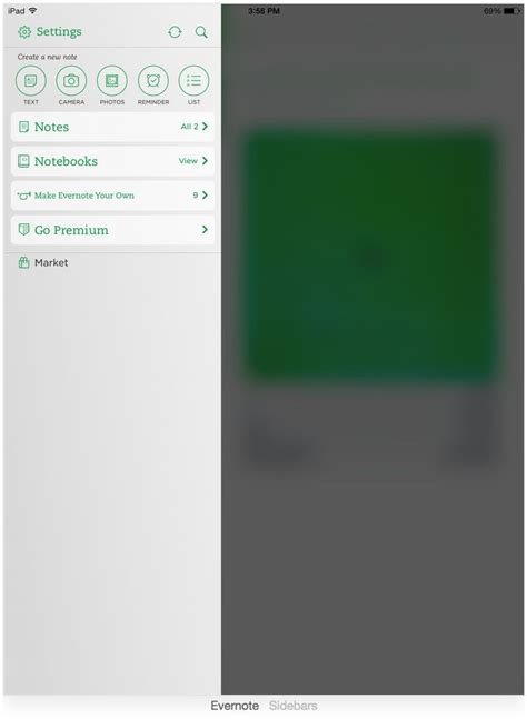 Evernote Ipad App Sidebar