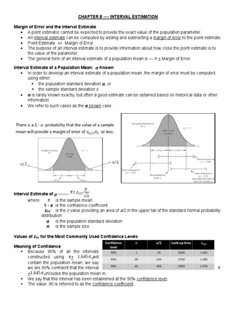 Chapter 8 Interval Estimation Download Free Pdf Sample Size Determination Confidence Interval