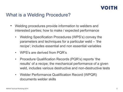 Nwha Tech Weldprocedureprocess2014 Ppt