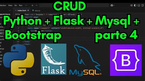 crud python flask mysql y boostrap parte 4 youtube