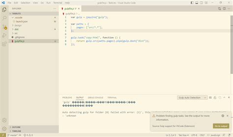 Gulp Task Detection Failed Issue 190833 Microsoft Vscode GitHub