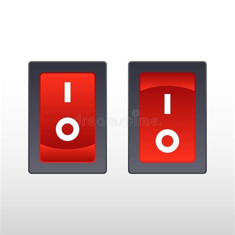Switch Button Or Turn On Turn Off Power Stock Vector Illustration Of Design User 278702501