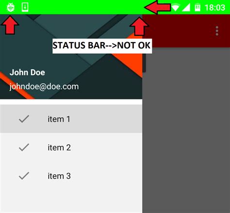 Android Transparent Statusbar Navigationdrawer After Setstatusbarcolor Stack Overflow
