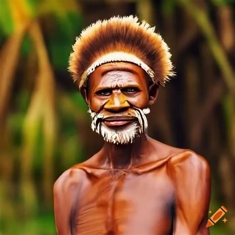 Illustration Of Traditional Papua New Guinea Village Life On Craiyon