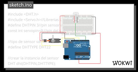 Practica Servo Y Dht Wokwi Esp32 Stm32 Arduino Simulator