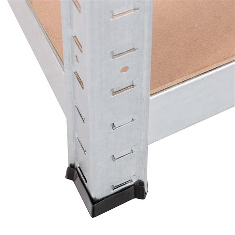 ᐉ Стеллаж металлический оцинкованный Skladcom 2000х1000х500 мм 5 полок МДФ 150 кг на полку