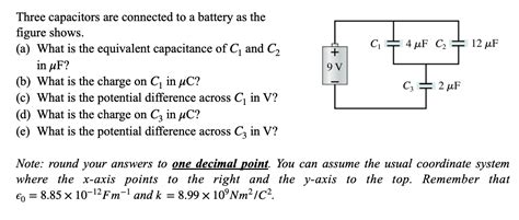Solved Three Capacitors Are Connected To A Battery As The
