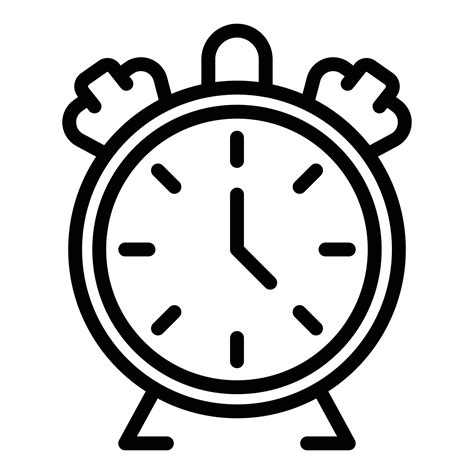 Table Clock Icon Outline Style 15906833 Vector Art At Vecteezy