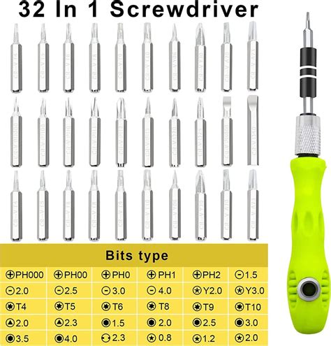 16 32 In 1 Mini Screwdriver Tool Set Kit With Magnetic Flexible