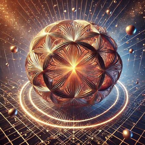 Non Euclidean Space A Space With A Geometry That Deviates From E Stock